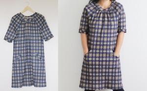 Sewing for Me: Navy Plaid Simplicity 3835