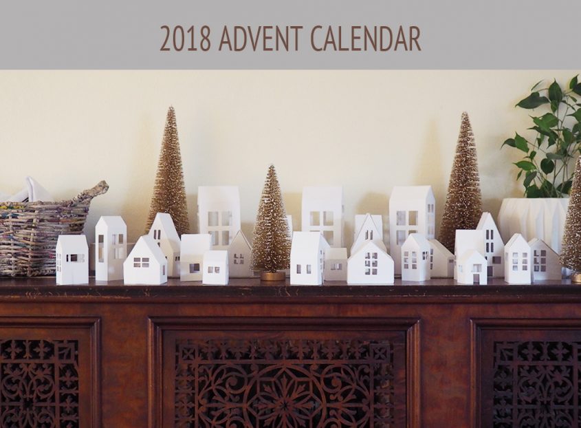 2018 Advent Calendar + Free Holiday Tags