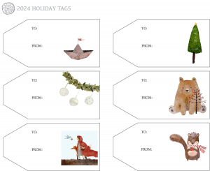 2024 Free Printable Holiday Tags